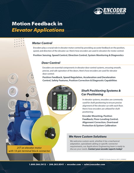 Encoder for the Elevator Industry | Encoders for Elevator Industry
